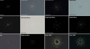 What are mura defects in LCDs?