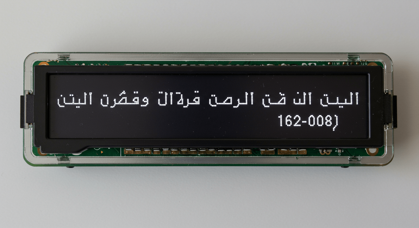 How to Show Right-to-Left Text on LCD Screens?